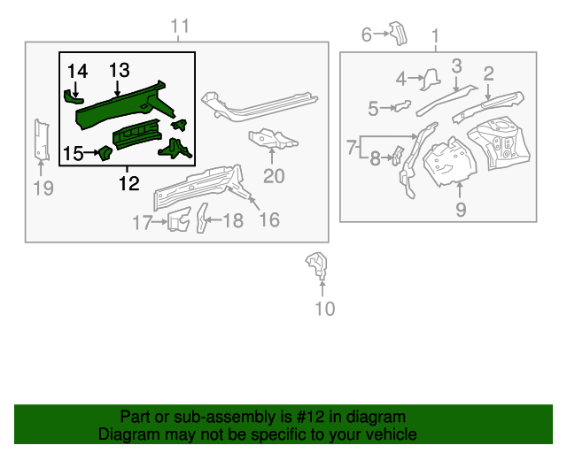 5702747021 - Inner Rail 2017-2024 Toyota | AutoNationParts.com