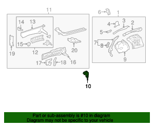 2016-2022 Toyota Front Bracket 53836-47050 | AutoNation Parts