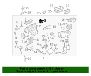 203-830-02-40 - HVAC Air Inlet Door Actuator 2002-2018 Mercedes-Benz ...