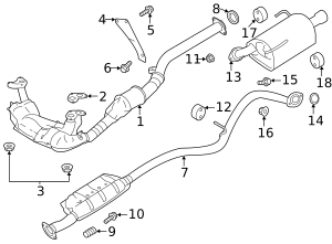 44044AA010 - Intermediate Pipe Spring 1995-2024 Subaru | Subaru Factory ...