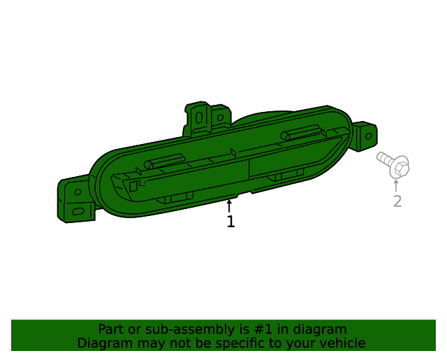 84771381 GM Rear Passenger Side Bumper Cover Lower Signal Lamp | GM ...