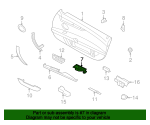 51419147564 - 2009-2016 BMW Z4 Pull Pocket (51-41-9-147-564) | BMW of ...