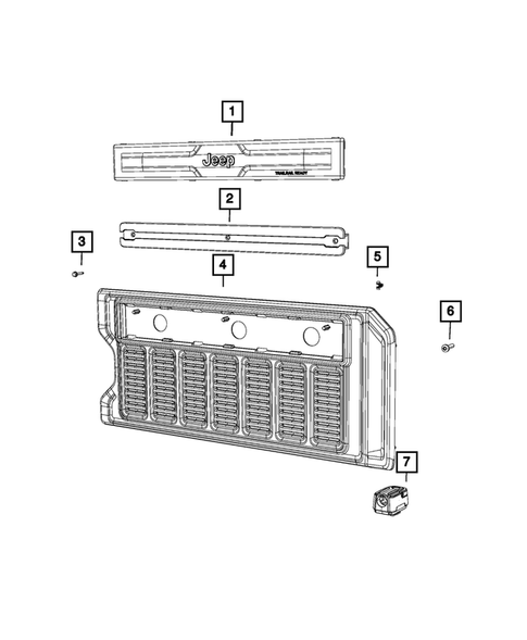 Liftgate Panel and Scuff Plate for 2022 Jeep Wrangler | Mopar eStore
