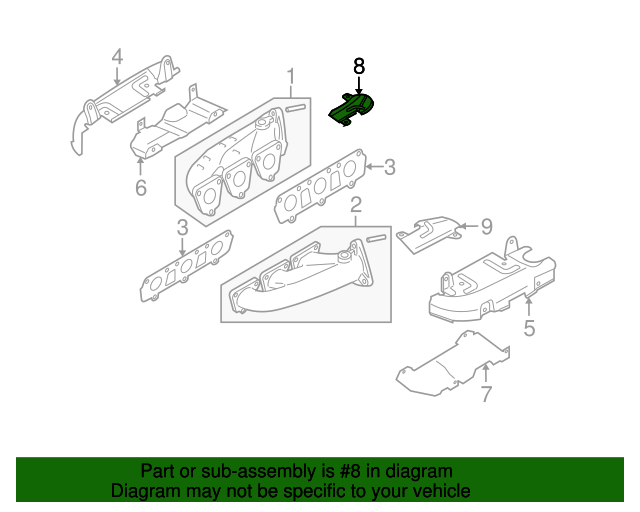 2008-2017 Audi Exhaust Heat Shield 06E-253-244-E | Audi USA Parts