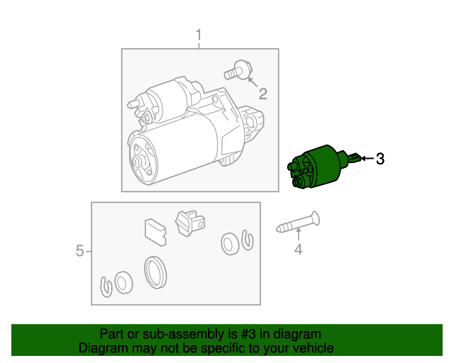 001-152-82-10 - Solenoid 2007-2012 Mercedes-Benz | Mercedes-Benz USA Parts