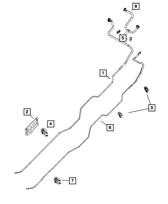 2021-2022 Ram Fuel Vapor Tube 68166730AD | Mopar Estores