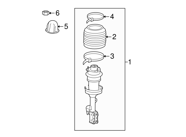 48010-48070 - Suspension Strut 2010 Lexus | AutoNation Parts