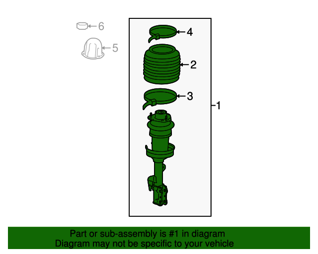 48010-48070 - Suspension Strut 2010 Lexus | AutoNation Parts