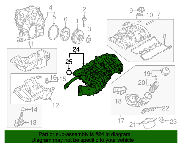 11618603914 - 2016-2021 BMW Intake Manifold (11-61-8-603-914) | BMW of ...