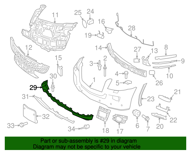 164-885-66-25 - Lower Cover 2008-2010 Mercedes-Benz GL 550 | Mercedes ...