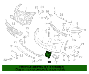 2007-2016 Mercedes-Benz Cover, Bumper Area 164-885-56-23 | Mercedes ...