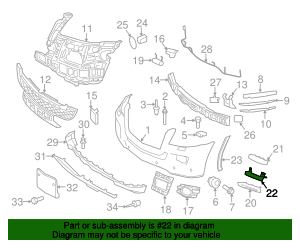 164-885-14-24-64 - Lower Molding 2008-2010 Mercedes-Benz GL 550 ...