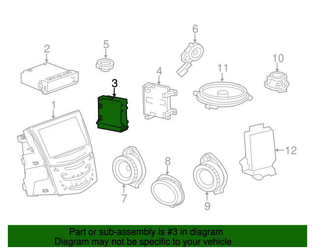 13506456 GM Radio Control Unit | GM Parts Store