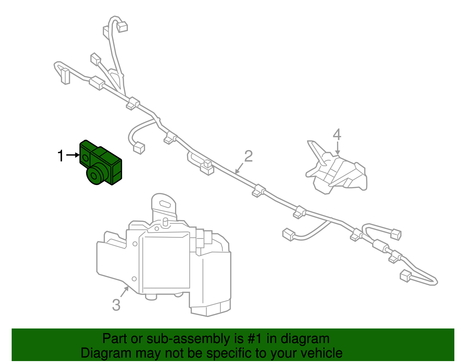 2016-2017 Hyundai Sonata Reverse Sensor 95720-E6000-RER | QuirkParts