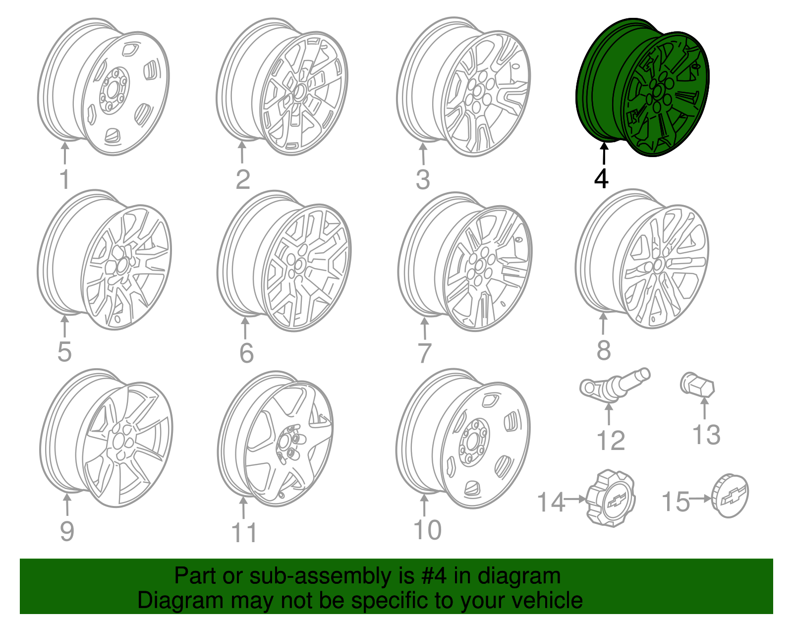 2016-2022 GM 17 Wheels, Black 5-Spoke 84537174 | QuirkParts