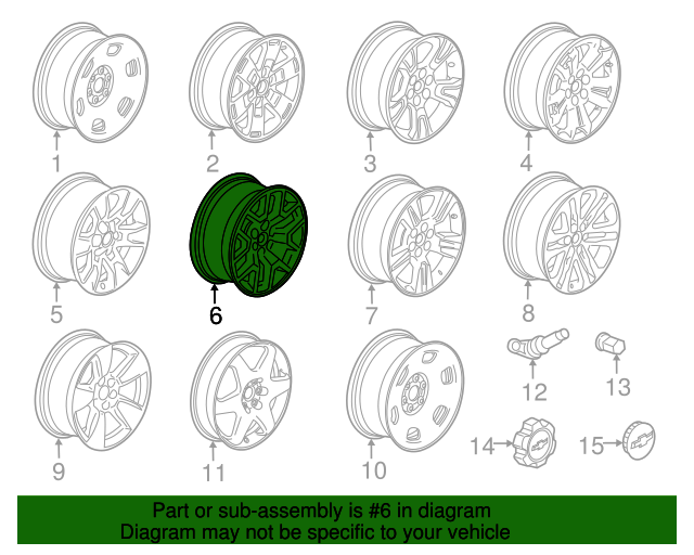 2017-2022 GM 17x8-Inch Aluminum Wheel 23378276 GM | GMPartsDirect.com
