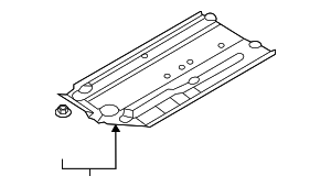 84145-4R000 - Floor Pan Splash Shield - 2011-2015 Hyundai Sonata ...
