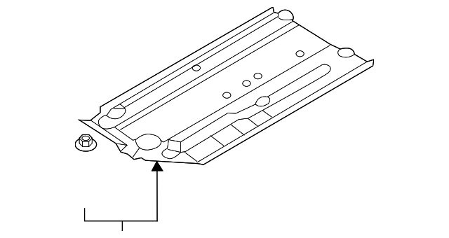 2011-2015 Hyundai Sonata Floor Pan Splash Shield 84145-4R000 | OEM ...