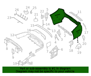 166-885-02-00-64-9999 - Bumper Cover For 2017-2019 Mercedes-Benz GLS ...