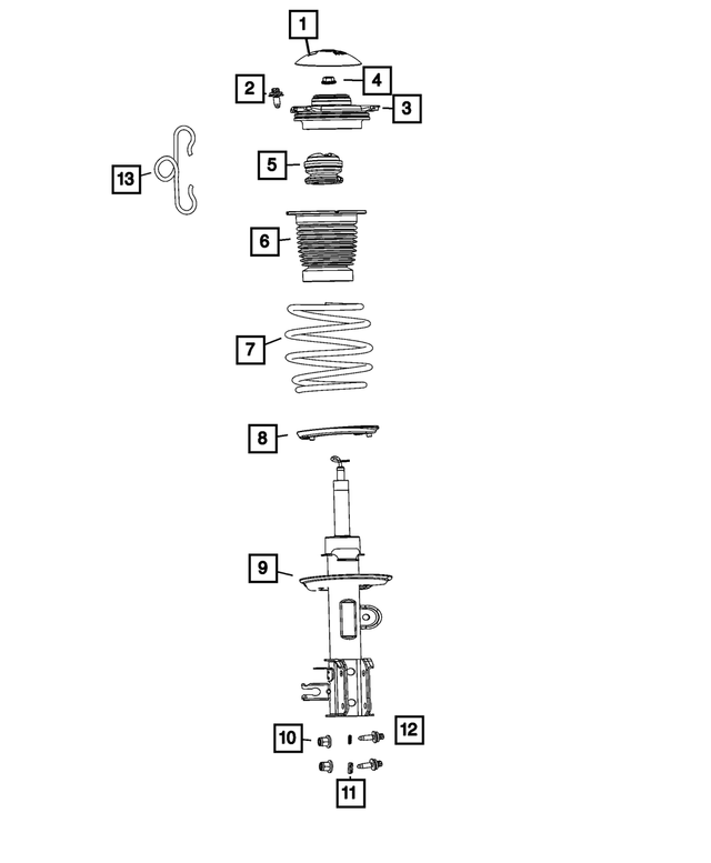 MOPAR STRUT MOUNT BEARING - 68606963AA - 68606963AA | Mopar Online Parts
