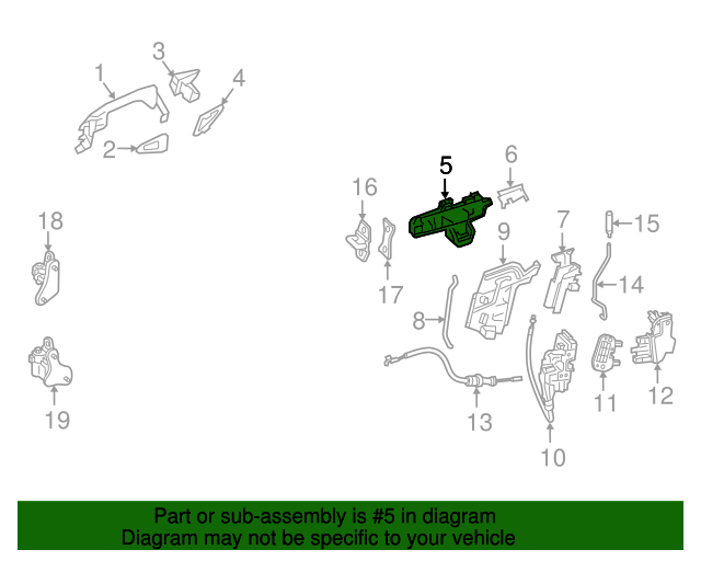 204-760-27-00 - Handle Base 2015-2020 Mercedes-Benz | Mercedes-Benz USA Parts