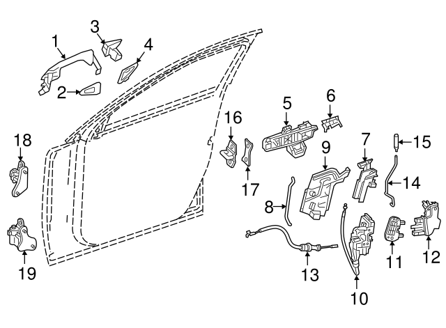 2014-2020 Mercedes-Benz Door Hinge 246-720-03-37 | AutoNationParts.com