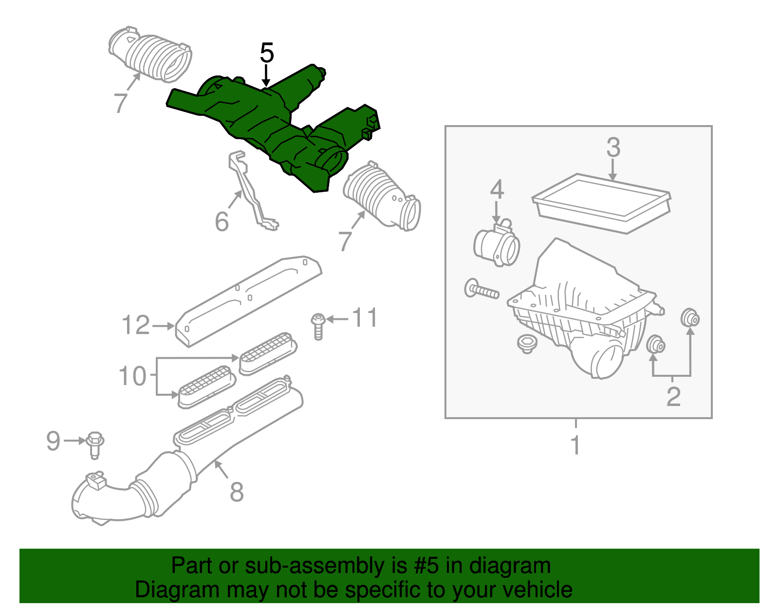 2014-2020 Land Rover Air Inlet Duct LR044457 | OEM Parts Online