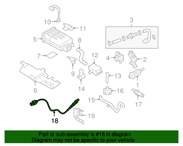 39210-2C210 - Oxygen Sensor 2010-2014 Hyundai Genesis Coupe ...