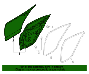 2017-2020 Hyundai Elantra Door Shell 77004-F2000 | QuirkParts