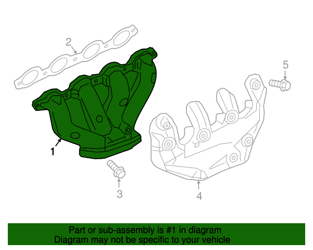 2016-2022 GM Passenger Side Exhaust Manifold 12629729 | GM Parts Center