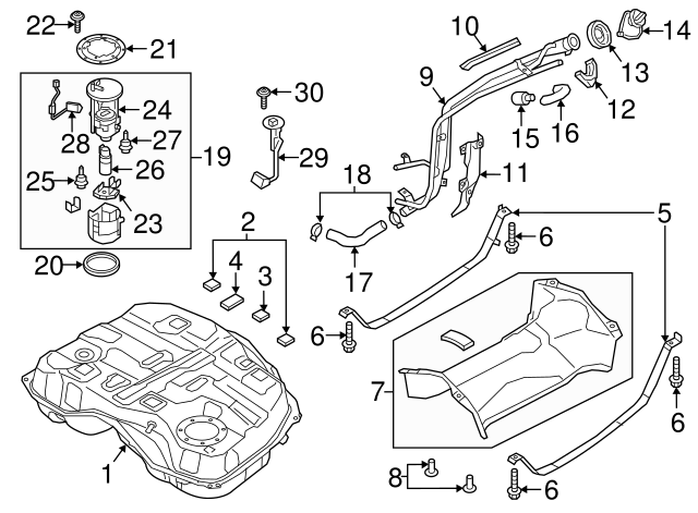2016-2021 Mazda CX-9 Fuel Tank TK48-42-110 | RealMazdaParts.com