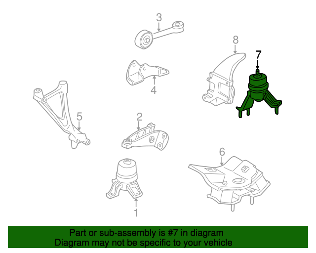 12371-74301 - Insulator Eng Mount - 1992-2001 Toyota | OEM Genuine ...