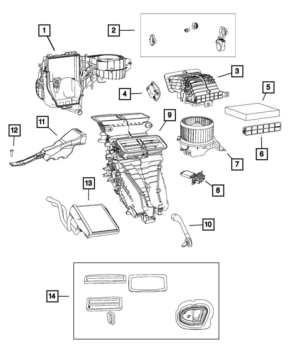 2015-2019 Ram ProMaster City A/C And Heater Housing 68270206aa ...