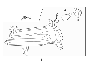 92304-M7000 - Signal Lamp 2019-2021 Kia Forte | Genuine Kia Parts