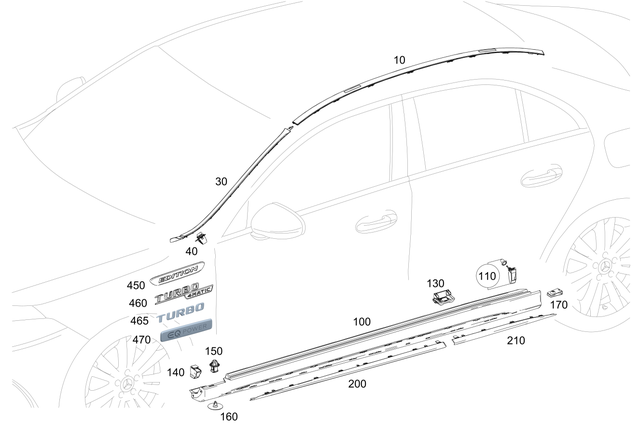 177-690-37-01 - Trim Strip 1954-2022 Mercedes-Benz | Mercedes-Benz USA ...