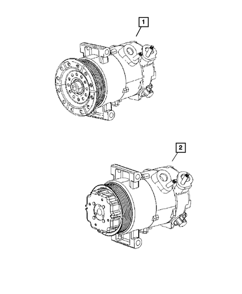 Air Conditioning Compressor for 2007 Dodge Caliber | OEM Mopar Parts Store