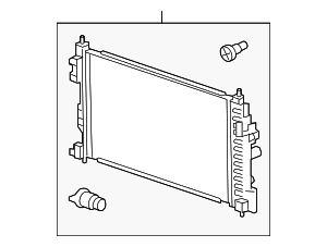 2010-2020 GM Radiator 23453634 GM | GMPartsDirect.com