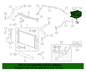 22950436 - Radiator Surge Tank 2010-2020 GM | Chevrolet Parts Direct