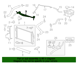 2014-2020 Chevrolet Impala Radiator Air Upper Deflector 23200187 GM ...