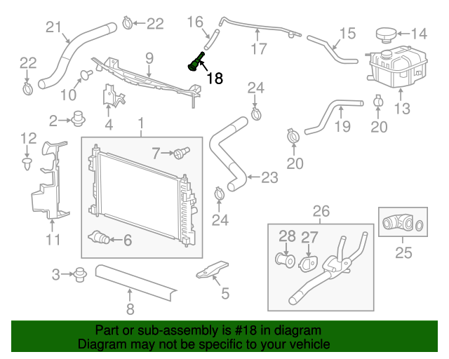 2012-2020 GM Fitting 12637187 GM | GMPartsDirect.com