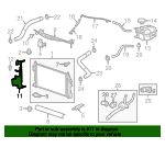 2014-2020 Chevrolet Impala Passenger Side Radiator Deflector (Air Side ...