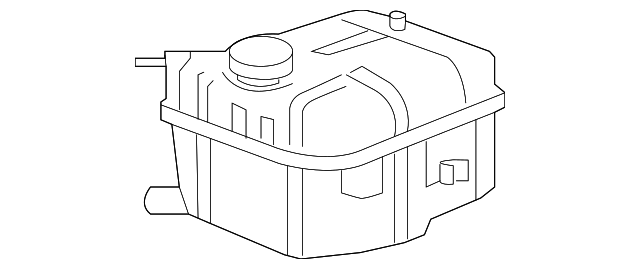 2010-2020 GM Radiator Surge Tank 22950436 GM | GMPartsDirect.com