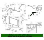2010-2020 GM Radiator Surge Tank Outlet Hose 22965100 GM ...