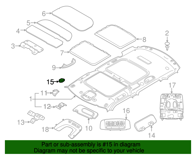 51-44-8-047-526 - Cover, microphone 2016-2023 Mini | AutoNation Parts