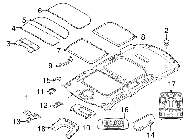 51-44-8-047-526 - Cover, microphone 2016-2023 Mini | AutoNation Parts