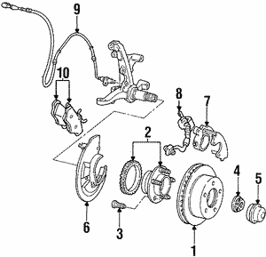 1998-2003 Ford ABS Sensor F8AZ-2C204-AB | Blue Springs Ford Parts