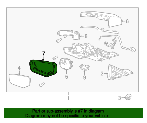 84348317 GM Primed Passenger Side Door Mirror Housing Bezel | GM Parts ...