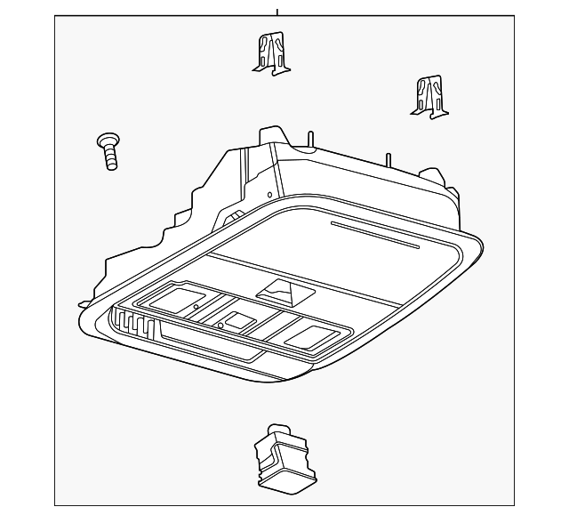 2020-2023 Ford Explorer Overhead Console LB5Z-78519A70-DAE | Blue ...