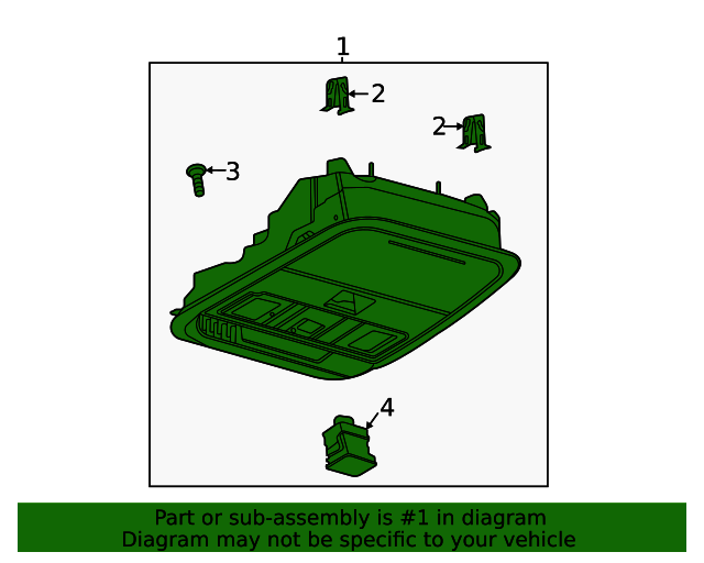 2020-2023 Ford Explorer Overhead Console LB5Z-78519A70-DAE | Blue ...