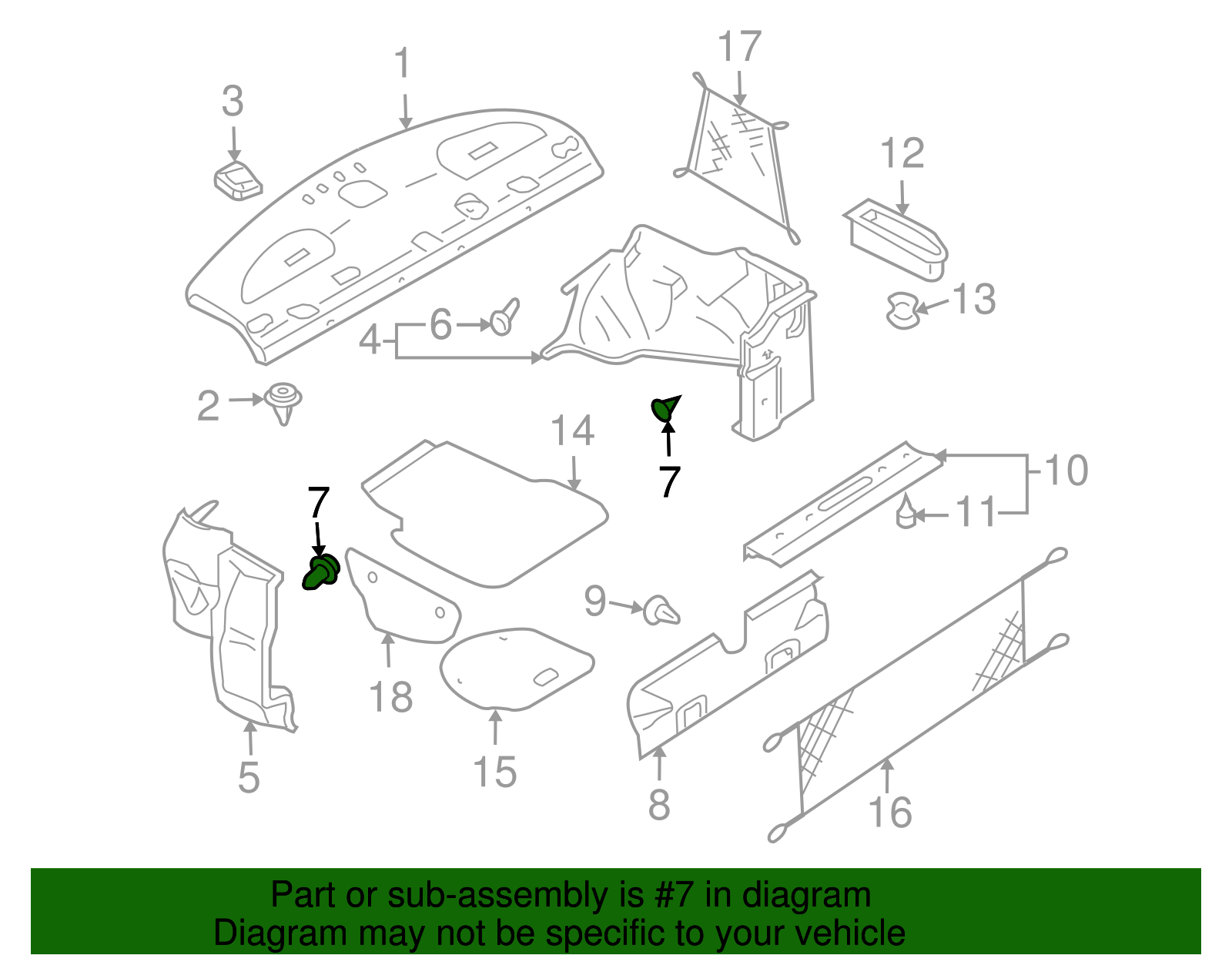 1993-2008 Nissan Rear Trunk Clip (s13 R32 R33 R34 Z33) 01553-04941 ...